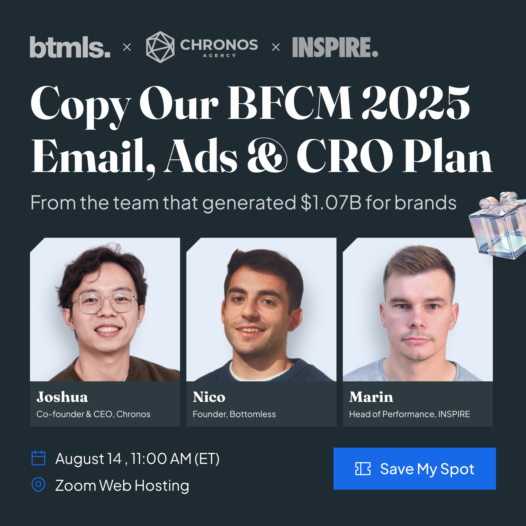 Webinar: Copy Our BFCM 2025 Email, Ads & CRO Plan